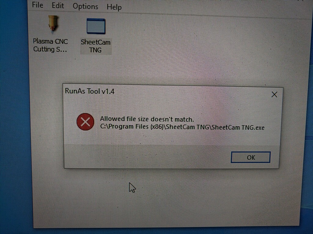 [RESOLVED]Sheetcam error: Allowed file size doesn't match - Metal Shop - Dallas Makerspace Talk