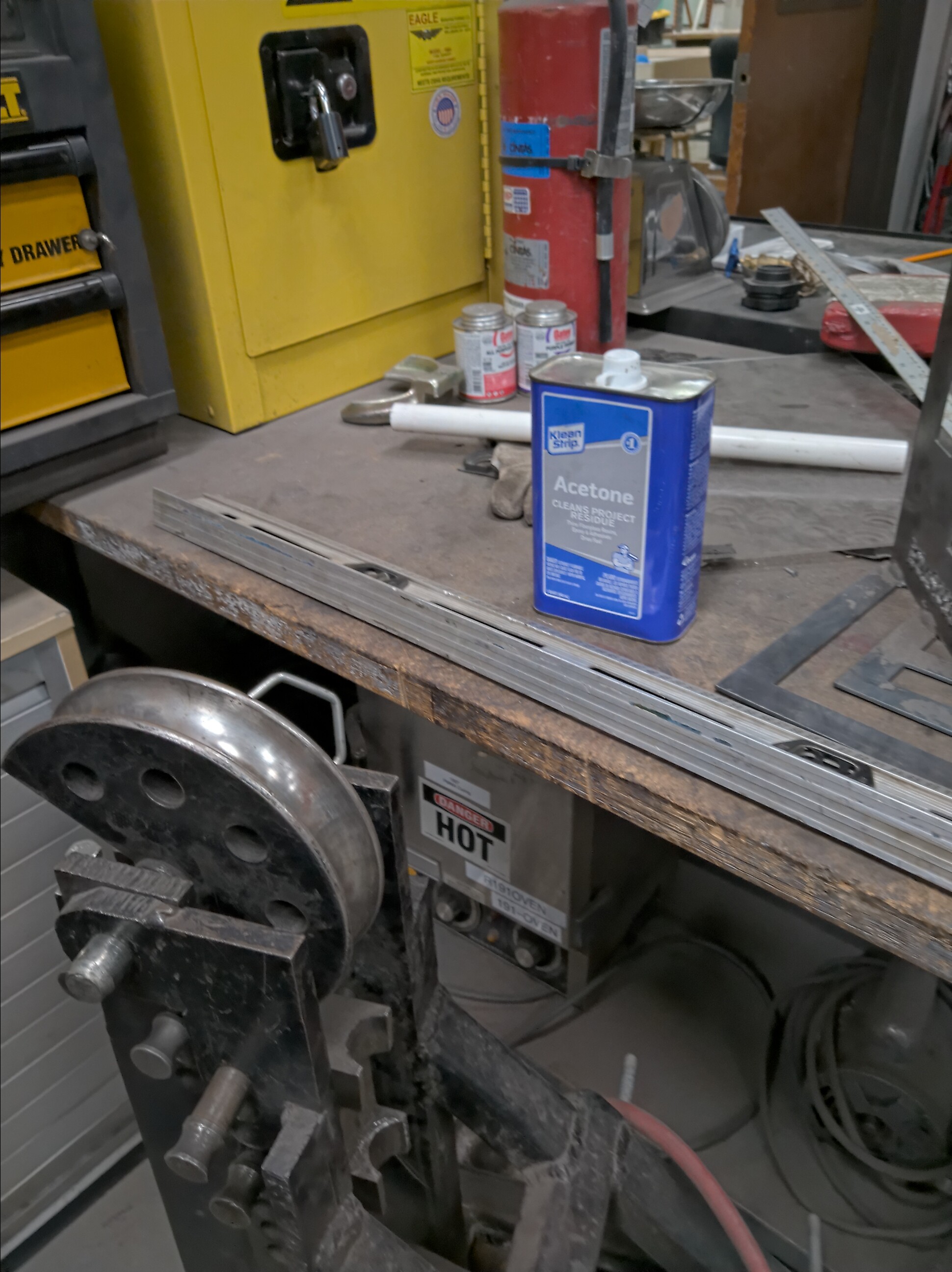 Flammable solvents stored improperly - Metal Shop - Dallas Makerspace Talk