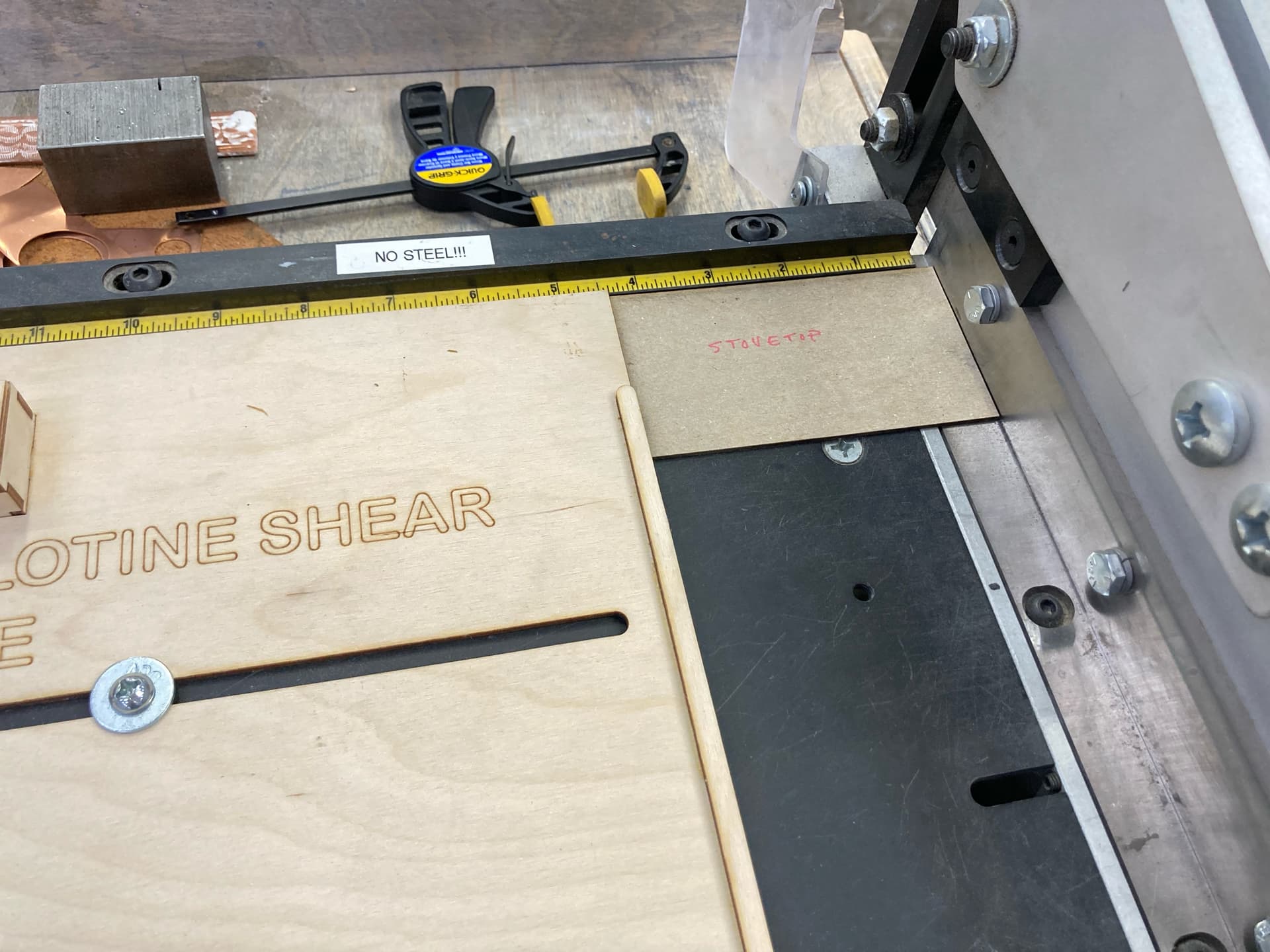 Guillotine Shear Missing Gage Stop - Jewelry/Small Metals - Dallas ...